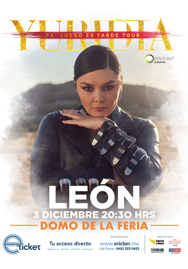 YURIDIA : Domo de la Feria : LEÓN : Información del evento - Compra tus Boletos - México