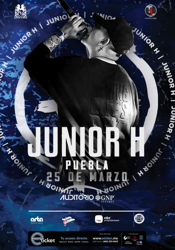 JUNIOR H : Auditorio GNP Seguros : PUEBLA : Información del evento - Compra tus Boletos - México