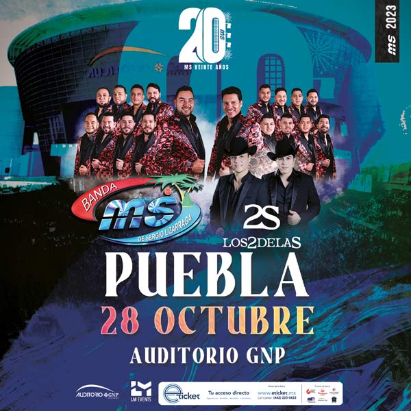 BANDA MS : Auditorio GNP Seguros : PUEBLA : Información del evento - Compra tus Boletos - México