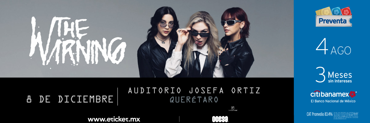 THE WARNING : Auditorio Josefa Ortiz de Domínguez : SANTIAGO DE ...