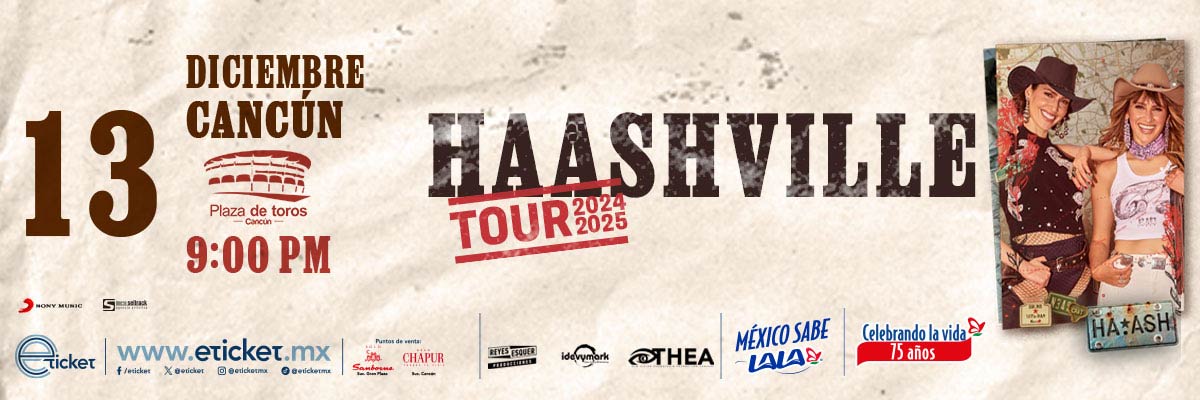 HA-ASH VILLE TOUR : Plaza de Toros Cancún : CANCÚN : Información del ...