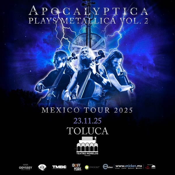 APOCALYPTICA : Teatro Morelos : TOLUCA : Información del evento ...