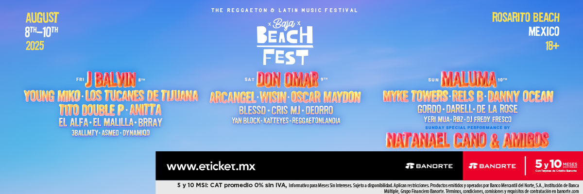 BAJA BEACH FEST - SÁBADO : Playas de Rosarito : PLAYAS DE ROSARITO : Información del evento ...