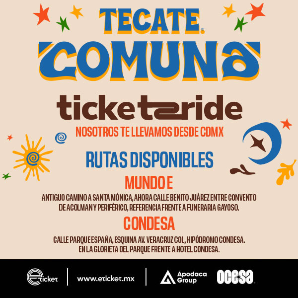 FESTIVAL TECATE COMUNA TICKET2RIDE : Foro Cholula : CHOLULA : Información del evento - Compra ...