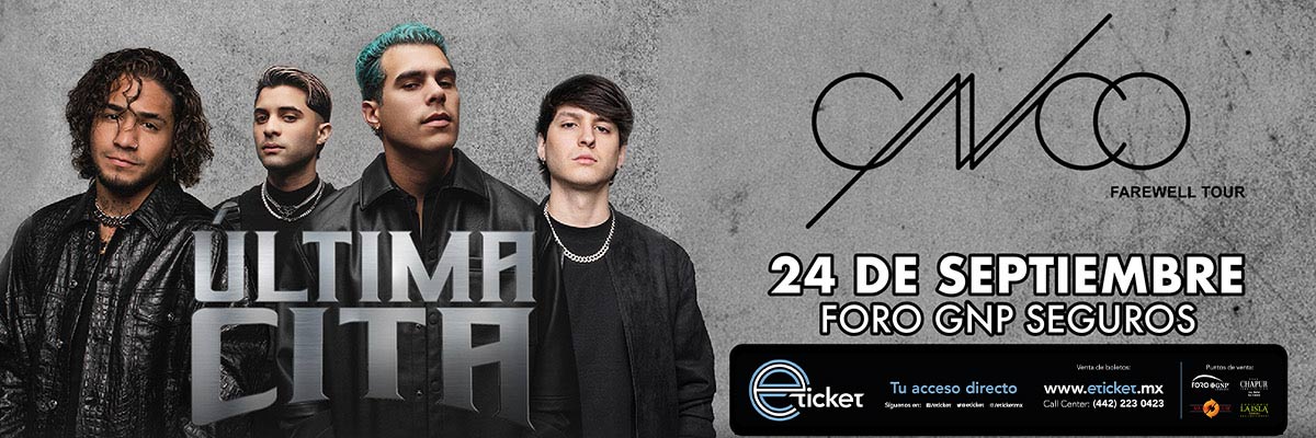 CNCO ÚLTIMA CITA TOUR : Foro GNP Seguros : MÉRIDA : Información del ...